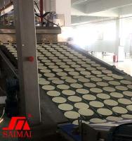 China ISO 9000 Flat Bread Production Line with Adjustable Thickness 2-15mm and Custom Sizes for Pizza, Pita, Tortilla Manufacturing for sale
