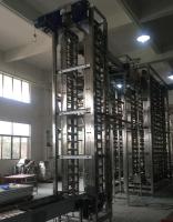China Stainless Steel Vertical Multi-Step Pan Elevator | Industrial Baking Line Buffer System for sale