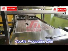 Gas Tight Cookie Production Line , 220V 3m Section Steel Belt Bakery Tunnel Oven