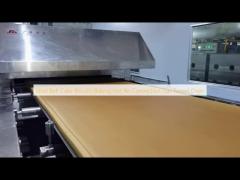 Steel Belt Cake Biscuits Baking Hot Air Convection Gas Tunnel Oven