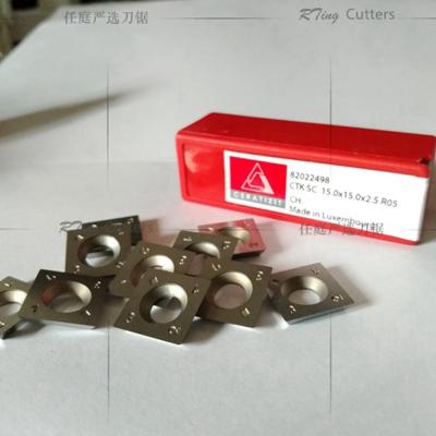 China RTing 15mm Square 4-edge Carbide Reversible Insert Knives Designed for Wood Working Spiral,Planer Cutter Head for sale