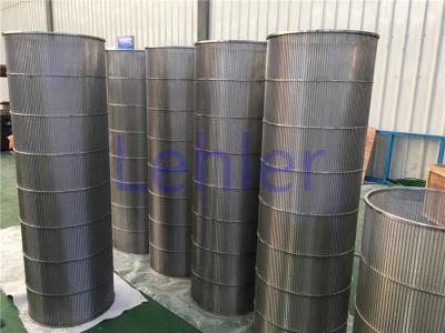 China 250 Micron Wedge Wire Screen Filter , Vertical V Filter Non - Clogging for sale