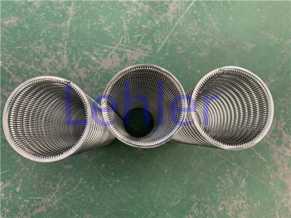 Dimension 63.5*266mm Slotted Screen Non - Clogging With Smooth Wire Surface