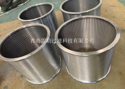 Cina Rete metallica del cuneo dell'acciaio inossidabile dello schermo di cavo del cuneo del cilindro per la separazione e la filtrazione in vendita