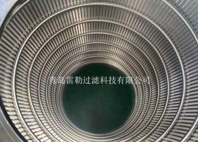 Cina il filtro a sipario del canestro dello schermo di cavo del cuneo di scanalatura di 1.5mm riveste il materiale di pannelli Ss304 in vendita