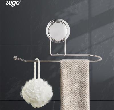 China ISO9001 Self Adhesive Bathroom Product Holder WGO Suction Wall Towel Rack for sale