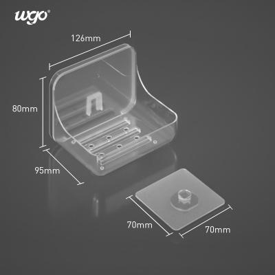 Cina Supporto autoadesivo del sapone di 120mm del bagno del porta-sapone del percolato fissato al muro del supporto in vendita
