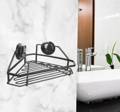 Cina Lo scaffale ossidato nero dell'angolo del bagno della tazza di aspirazione arrugginisce acciaio inossidabile libero in vendita