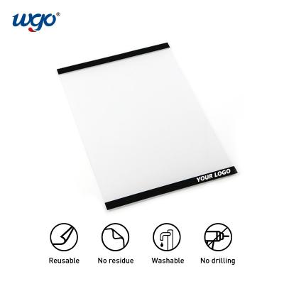 China No Magnet Needed Stick 100Times Sign Display Holder Self Adhesive A4 for sale