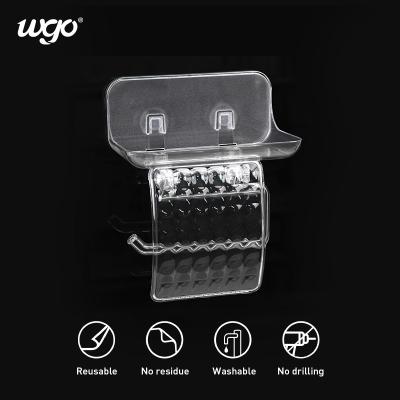 Cina Nessun sapone di WGO e supporto di perforazione del tessuto hanno integrato lo scaffale trasparente del bagno in vendita