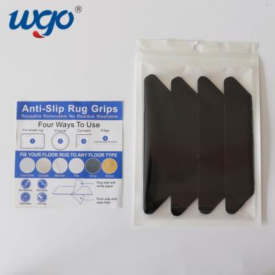 China Reusable WGO Self Adhesive Mounted Anti Slip Rug Gripper Removable No Residue for sale