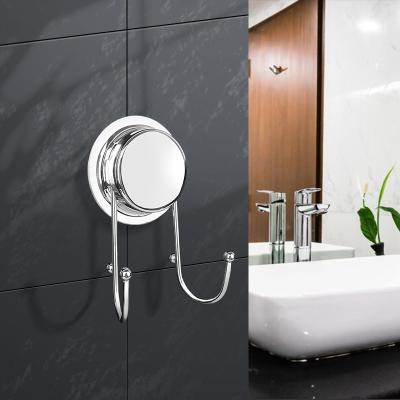 China Suction Double Hook Stainless Steel Towel, Robe, Spoon Rack, Kitchen Storage Hook for sale