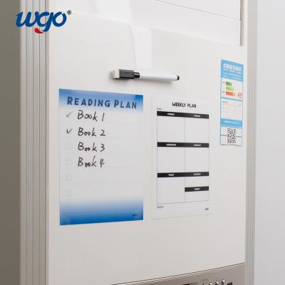 China Removable Sticky Dry Erase Board 132*182 Mm Whiteboard Sheets For Memo Drawing for sale