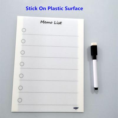 China White Sticky Dry Erase Board A4 A5 168*230mm 1000 Times Stickable for sale