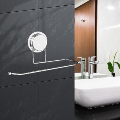 China ISO9001 Self Adhesive Bathroom Product Holder WGO Suction Wall Towel Rack for sale