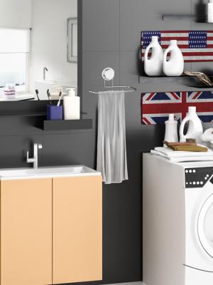 China ISO9001 Self Adhesive Bathroom Product Holder WGO Suction Wall Towel Rack for sale