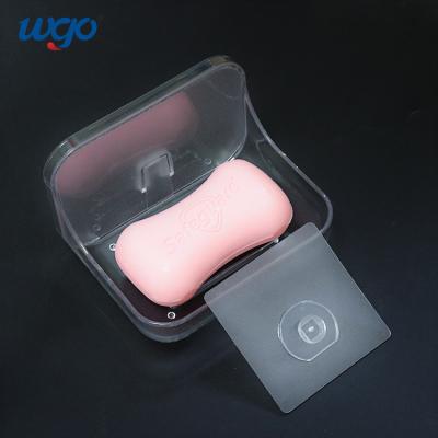 Cina PVC dell'ANIMALE DOMESTICO libero di danno del porta-sapone di attaccatura di parete di 120mm con percolato in vendita