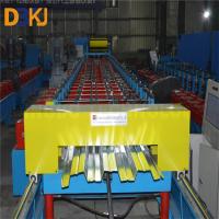 China PLC Control System Floor Deck Roll Forming Machine Cr12 Roller Material for sale