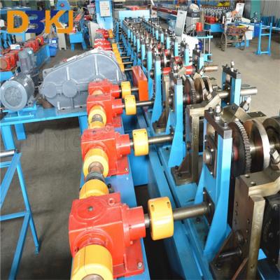 China GI Purlin Making Machine Gear Chain Drive 3m Length PLC Touch Screen for sale