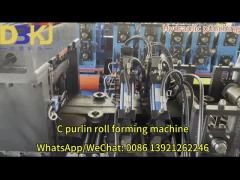 100-300mm C And Z Purlin Roll Forming Machine 14 Stations 15KW