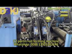 Dingbo Purlin Roll Forming Machine 3m C&Z Purlin Forming Machine