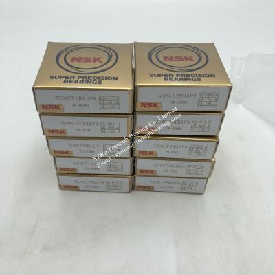 China NSK  High Precision Angular contact ball bearing   7204CTYNSULP4 for sale