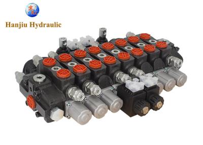 Cina Controllo dell'arraffone di legno della valvola di regolazione di Walvoil Sd8/8 8 della Banca della leva di comando direzionale e del solenoide in vendita