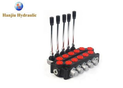 Cina Valvola di regolazione idraulica di Monoblock di 100 litri 5p100 con 5 la valvola ad alta pressione del centro aperto delle bobine G3/4 in vendita