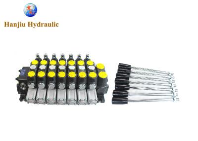 China Hydraulic Command 100 Liters DCV100-7 Section Valves For Road Rescue Vehicle for sale