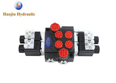 China 40 Liter Monoblock Solenoid Valve 2P40 Two Spools G 3/8
