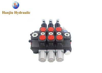 China High Pressure Hydraulic Directional Valve HSSD8 3 Spools Manual Control Type BSPP Ports for sale