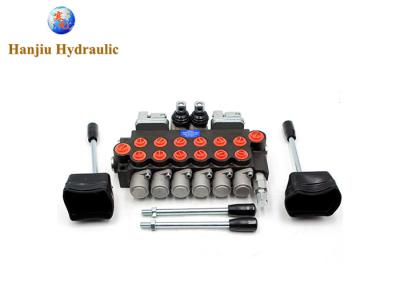 China 6 スロール 水力方向弁 11gpm 40L/min 6p40 2 ジョイスティック モノブロック弁 for sale