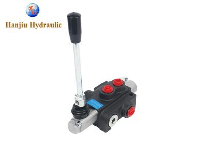 China 1P40 Monoblock Hydraulic Valve 40L Flow, 1 Spool, BSP Port G3/8, 3 Position Spring Return for sale