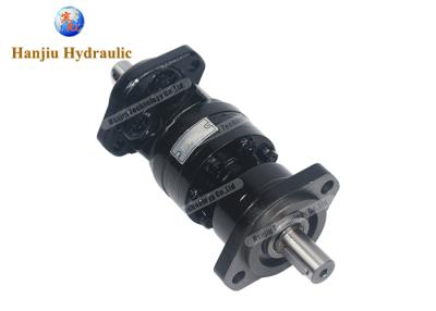 China BMRYB Dual Shaft Hydraulic Orbital Motors 80-400 cc/rev fit Kassbohrer Rolfo car transporter trailer MRB80C/C, 25mm key shaft,2 holes oval mounting flange for sale