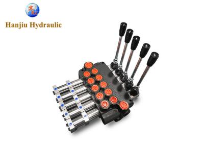 China Hydraulic Monoblock Control Valve 80 Liters 31.5mpa 5 Banks Manual Control With Pneumatic Control for sale