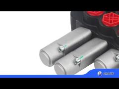 3P80 Hydraulic Monoblock Valve With Floating Position Control , BSPP Ports