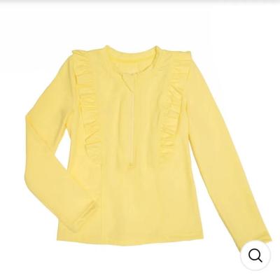 China OEM Custom Long Sleeve Lemon Children Swimwear for sale