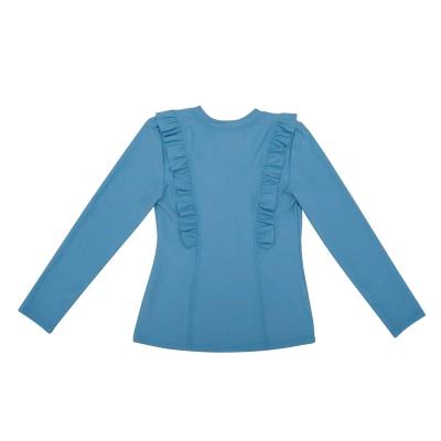 China Wholesale OEM Custom Long Sleeve High Quality Blue Sky Teenage Swimwear Teenage Girls And Boys Beachwear for sale