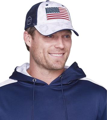 China Custom Logo Squall Trucker Top Button Under Visor Hat for sale