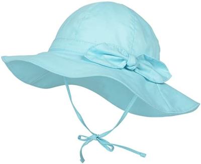 China Ins Baby Girl Sun Hat Summer Baby Hats UPF 50+Toddler Sun Hat Infant With Private Label Wide Brim Bucket Hat for sale