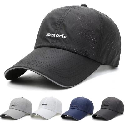 China Wholesale Private Label Laser Hole Baseball Breathable Cap for sale
