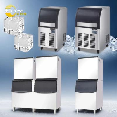China Automatic Restaurant Ice Maker 200W - 400W Small Ice Maker Machine 120kg/24h for sale