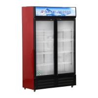 China Electronic Controller 900L Double-Door Refrigerated Beverage Display Cabinet for sale