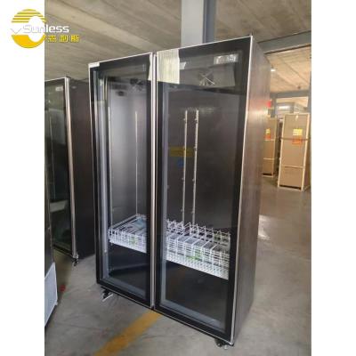 China Commercial Beverages Beer Glass Door Display Cooler Fridge Cold Storage Refrigerator for Bar Shop Catering for sale