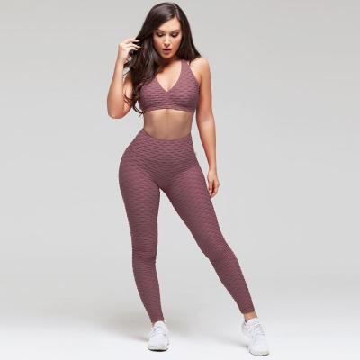 Cina L'yoga costolata della palestra degli abiti sportivi copre le ghette senza cuciture di allenamento per le donne in vendita