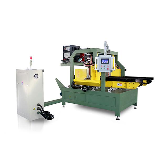 Corrugated fin edge seam welding machine