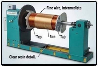 China Auto Transformer Coil Winding Machine 1000kVA Variable Speed Gearbox Drive System for sale