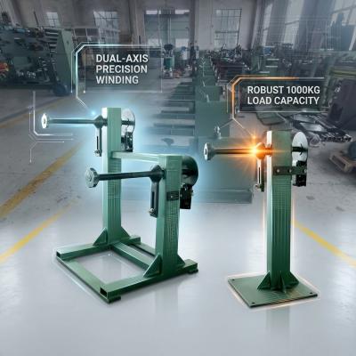 China Semi Automatic Horizontal Oil Immersed Distribution Transformer Coil Winding Machine 1000kg 0-200rpm 3KW for sale