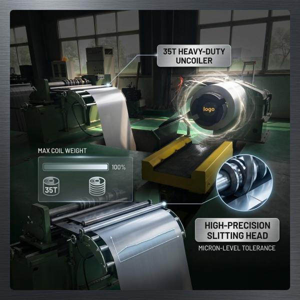 Quality Silicon Steel Slitting Machine 35 Ton Coil Weight Transformer Core Slitting Line for sale