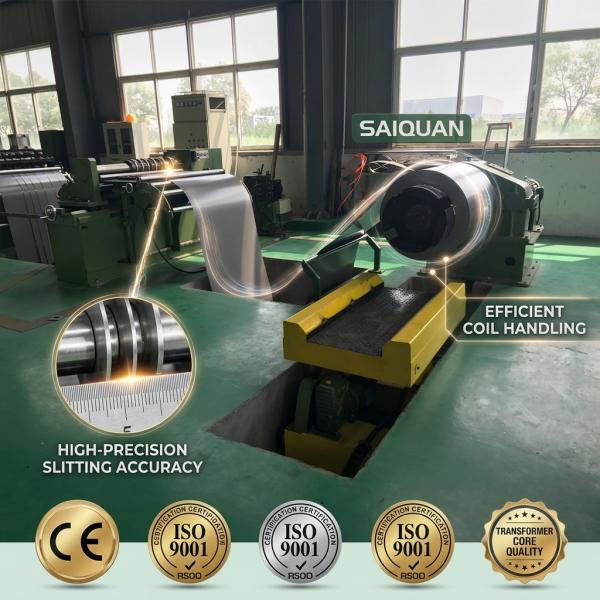Quality CE ISO9001 Silicon Steel Slitting Machine Transformer Core Slitting Line Manufacturer for sale